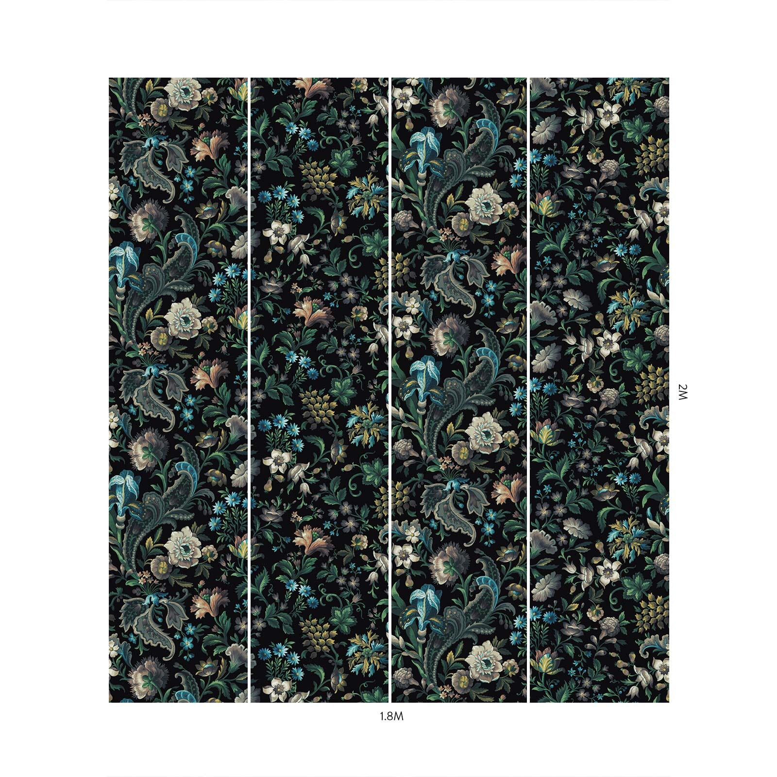 FLORIKA Wallpaper - Onyx – House of Hackney